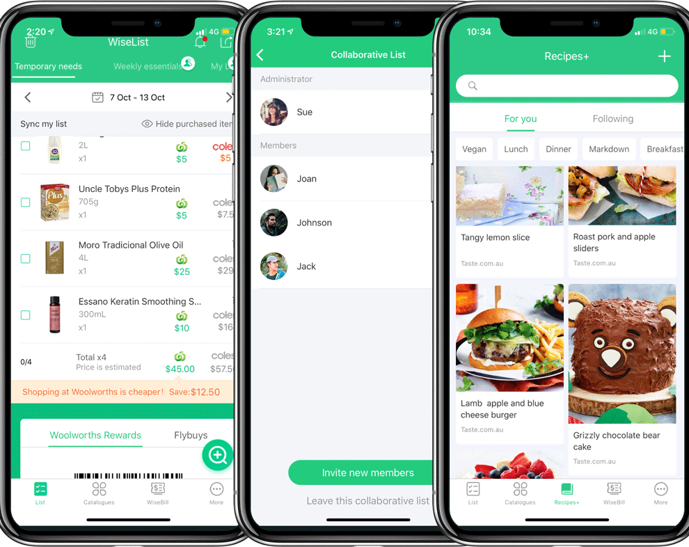 WiseList | Compares grocery prices | Order delivery online